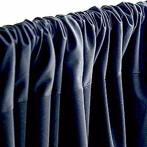 LALAPORT 10ft x10ft 190 GSM Seamless Durable Backdrop for Party, Wedding, Baby Shower, Birthday, Graduation, Exhibition Decoration Photography Bridal Shower Drape Photo Booth Home Curtain - Black