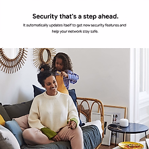 Nest WiFi Router and 2 Points - WiFi Extender with Smart Speaker - Works with Google WiFi (3 Pack) White