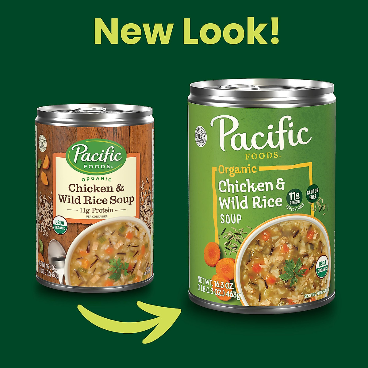 Pacific Foods Organic Wild Rice Chicken Soup, 16.3 Oz Can