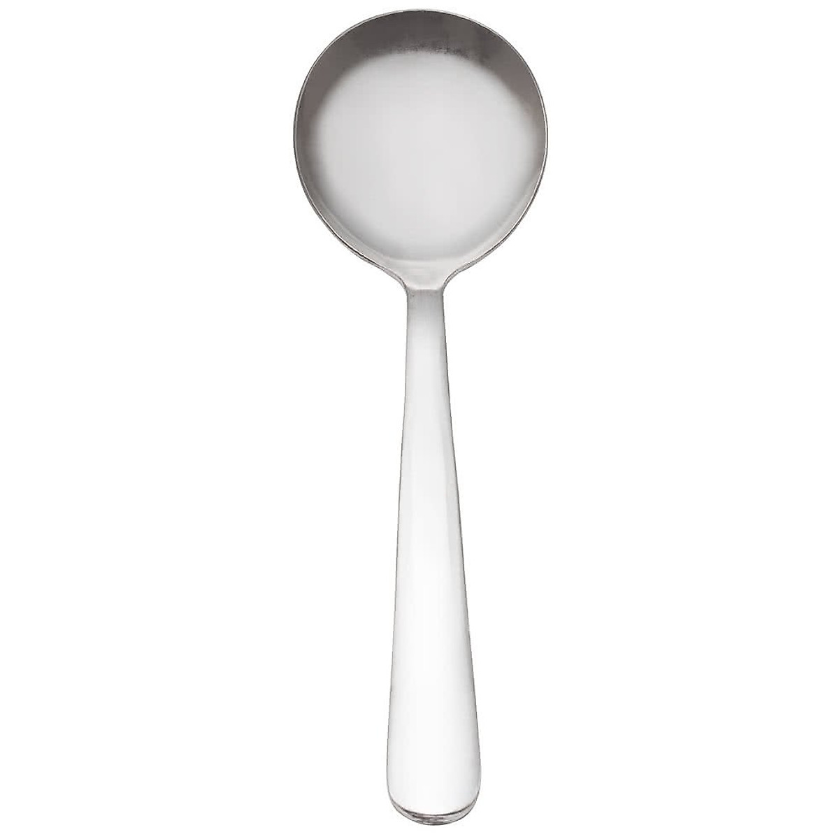 (Set of 72) Grosseto Bouillon Spoons, 6-Inch 18/0 Stainless Steel Round Bowl Soup Spoons for Restaurant/Catering, Commercial Quality Silverware Flatware Set