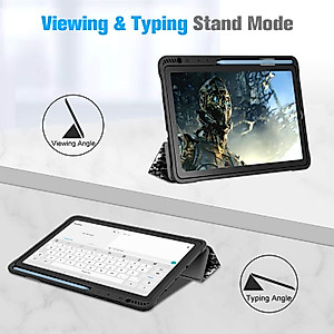 Fintie Slim Case for Samsung Galaxy Tab S6 Lite 10.4 Inch 2024/2022/2020 with Built-in S Pen Holder, Soft TPU Smart Stand Back Cover Auto Wake/Sleep, Composition