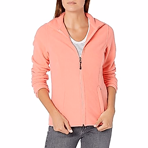 Amazon Essentials Women's Full-Zip Polar Fleece Jacket - Discontinued Colors, Coral Pink, Small