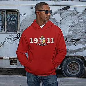 Bad Bananas Kappa Alpha Psi Fraternity Paraphernalia - Nupe - Pullover Hooded Sweatshirt (Hoodie) - Official Vendor - 1911 Crest Cardinal Large