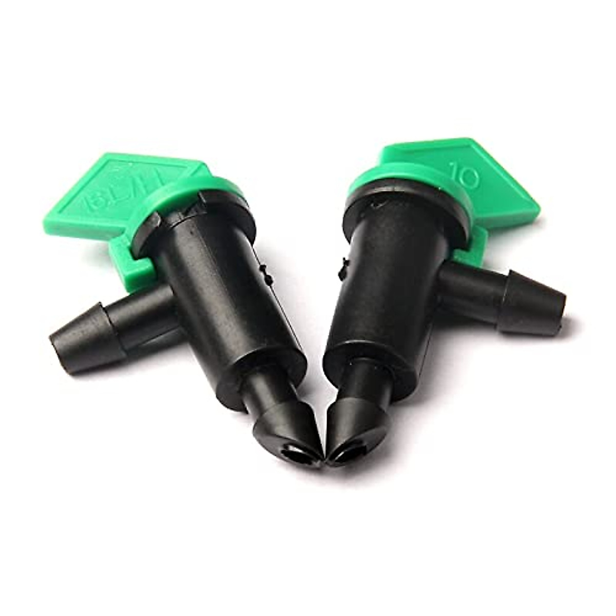Koleso 30pcs 16L/H Green Barbed Connector Watering Flag Drippers Switch Mini Practical Sprayer Garden Home Drip Irrigation Emitters-17211