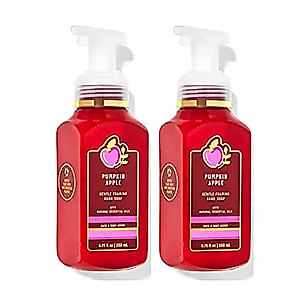 Bath & Body Works Bath and Body Works Pumpkin Apple Gentle Foaming Hand Soap 8.75 Ounce 2-Pack (Pumpkin Apple) 17.5 fluid_ounces, 17.5 Fl Oz
