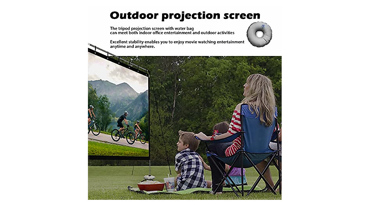 Outdoor 100-inch HD Projector Screen for Home & Outdoors