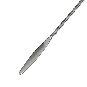 Maxmoral Stainless Steel Lab Laboratory Mini Double-Ended Spatula Semi-Micro Shovel Tapered Arrow End Flat Ends 50 mm X 9 mm