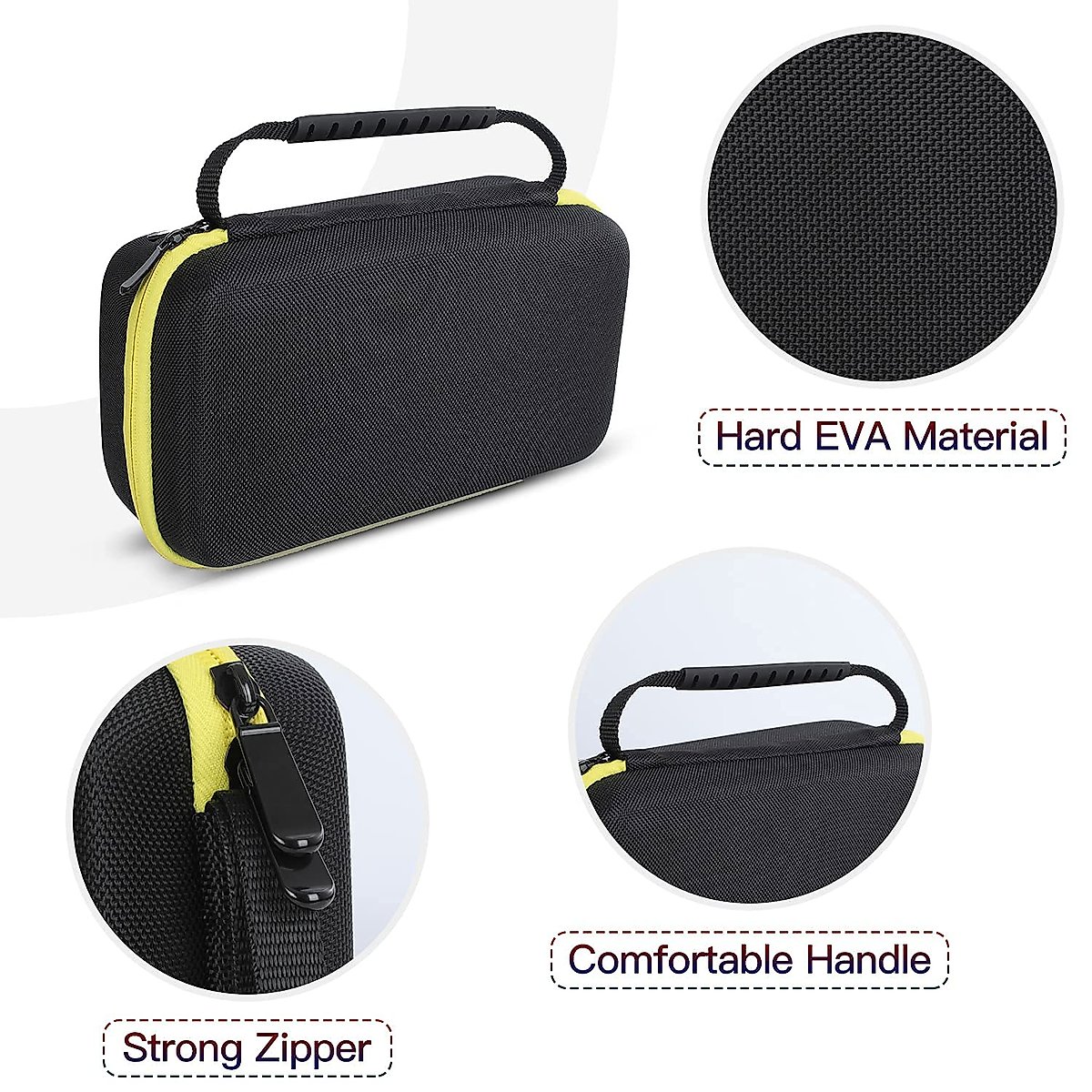AIKANG 3 Pcs Hard Case,Case for DEWALT 20V Max XR Cordless Router, Brushless(DCW600B),Portable Carrying Storage Bag for Router Bits, Case Only