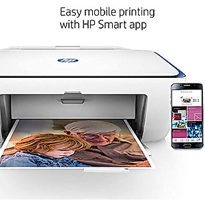 HP DeskJet 2655 All-in-One Compact Printer, HP Instant Ink, Works with Alexa - Noble Blue (V1N01A)