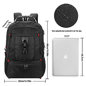 VESERI Boy School Backpack with Shoe Compartment,Gym Backpack with 17.3 inch Laptop Compartment for Men Women,Teens Bookbag College Student Travel Mochilas Escolares para Adolescentes