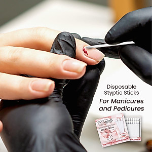 Mineroll Styptic Stick Shave Accessories (4-Packs, 80-Sticks) Stops Bleeding for Razor Nicks and Minor Cuts for Men & Women, Sanitary and Great for Barbers & Personal, Shaving Kit Essential (1)