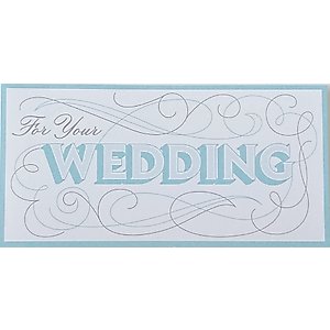 For Your Wedding Money Gift Holder Congratulations Greeting Card To Bride and Groom - Wishing You Love Laughter Friendship and Happiness Through Every Day of Your Lives Together