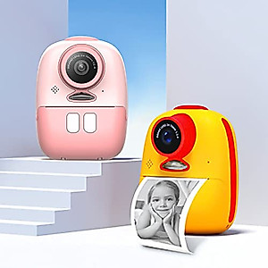 MIANHT Instant Print Digital Camera - Kids Digital Camera, Ink Free Printing 1080P Video Camera, 26MP Digital Camera for Kids, with 32GB SD Card, Color Pens, Print Papers