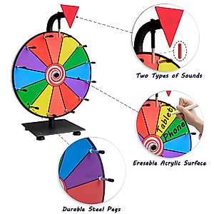 Hooomyai 12 Inch Heavy Duty Spinning Wheel