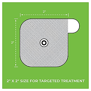 AccuRelief Universal TENS Unit Supply Kit - TENS Unit Pads and Lead Wires - for AccuRelief Single and Dual Channel TENS Devices and TENS Units with Snap Electrodes, 2 Count (Pack of 8) Electrodes.