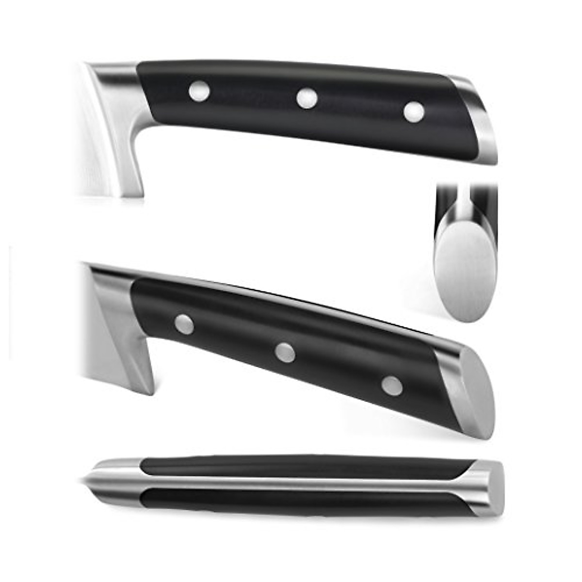 Cangshan TS Series 1020687 Swedish 14C28N Steel Forged 7-Inch Santoku Knife and Wood Sheath Set