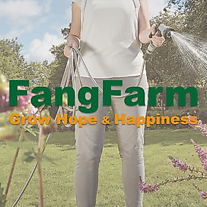 FangFarm Stainless Steel Garden Hose: Durable Quality Metal with High-pressure Water Output for Gardeners（1FT）
