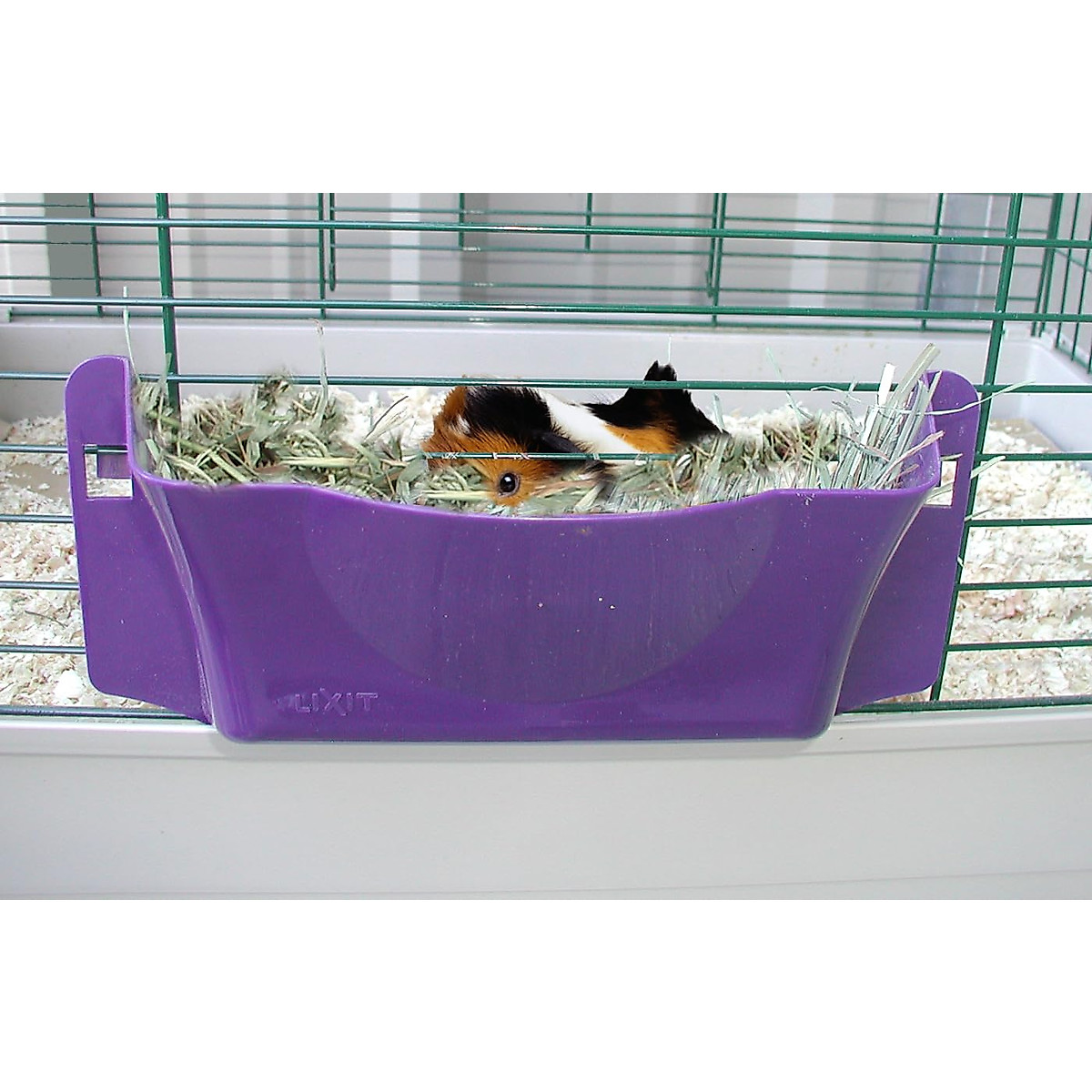 Lixit Cage Hay Rack for Rabbits and Other Small Animals (Green)