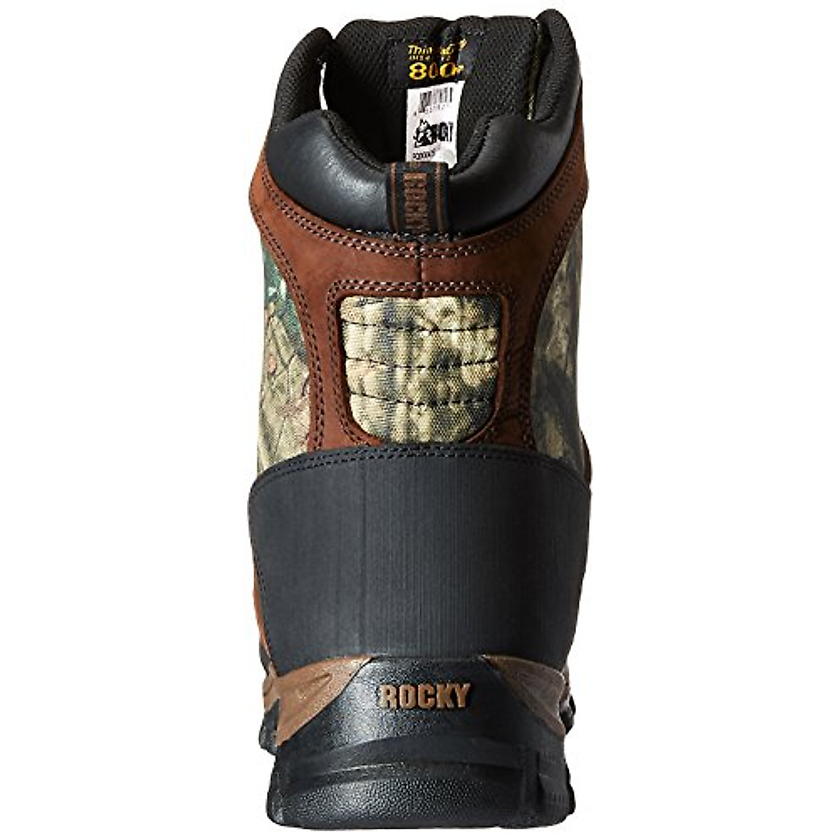 Rocky mens FQ0004755 Mid Calf Boot, Brown and Mossy Oak Break Up Infinity, 10.5 US