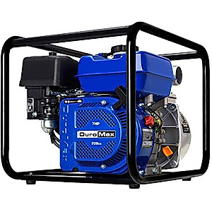 DuroMax XP652WP 208cc 158-Gpm 3600-Rpm 2-Inch Gasoline Engine Portable Water Pump, 50 State Approved, XP652WP, Blue