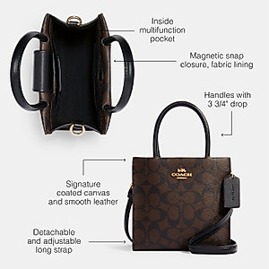 COACH Mini Cally Crossbody, Brown Black