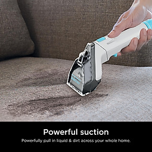 Shark PX201 StainStriker Portable Carpet & Upholstery Cleaner, Spot, Stain, & Odor Eliminator, 3 Attachments, Perfect for Pets, Carpet, Area Rugs, Couches, Upholstery, Cars & More, White