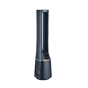 Midea 41" Bladeless Tower Fan & HEPA Air Purifier with Remote Control, Blue, AMS150-PB (Renewed)