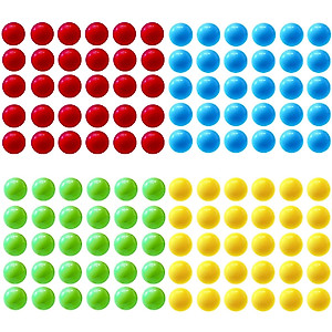 Hotusi 120Pcs Game Replacement Marbles Balls Compatible with Hungry Hungry Hippos