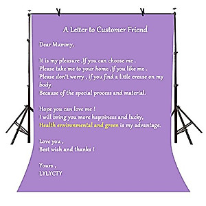 LYLYCTY 5x7ft Photography Studio Non-Woven Backdrop Light Purple Backdrop Solid Color Backdrop Simple Background LY087