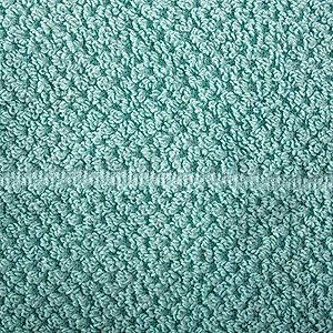 DII Basic Chef Collection, Assorted Terry Kitchen Towel Set, Dishcloth Set, Aqua, 6 Piece