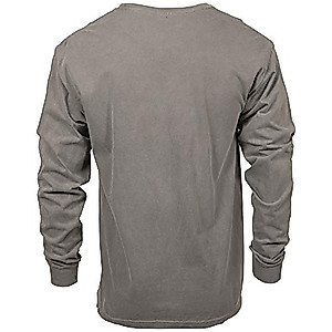 Comfort Colors Men's Adult Long Sleeve Tee, Style 6014, Grey, Large