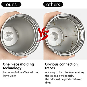 CS COSDDI 12 oz Stainless Steel Vacuum Insulated Tumbler - Coffee Travel Mug Spill Proof with Lid - Coffee Cups for Keep Hot/Ice Coffee,Tea and Beer