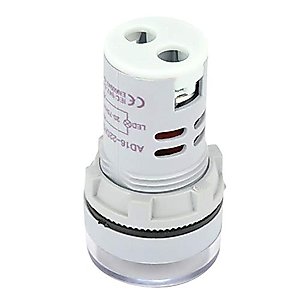 YWBL-WH AC Round Frequency Meter LED Digital Display Hz Frequency Indicator Light