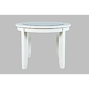 Jofran Inc. Urban Icon 42" Round Glass Inlay Dining Table