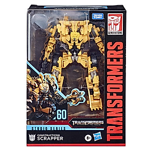 Transformers Toys Studio Series 60 Voyager Class Revenge of The Fallen Movie Constructicon Scrapper Action Figure - Ages 8 and Up, 6.5-inch