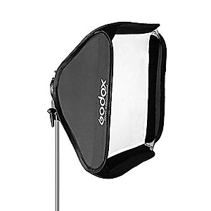 Godox 32"x 32" 80cmx80cm Foldable Universal Softbox with S-Type Speedlite Bracket for Flash Bowens Elinchrom Mount Accessories Direction Adjustable