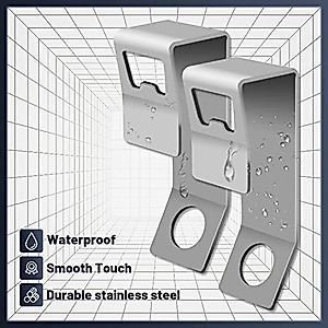 Omoojee Cooler Lock Bracket, 2 Pack with Bottle Opener, Tie Down Kit Made of Durable Stainless Steel, Compatible with Yeti/RTIC Coolers