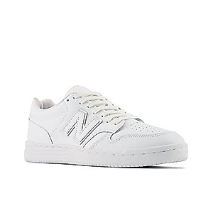 New Balance Unisex-Adult BB480 V1 Sneaker, White/White/White, 8.5