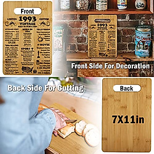 BackURyear 30th Birthday Gifts for Women, Men, Friends, Thirty Birthday Gifts, 30 Years Old Gifts, 30th Birthday presents, 30th Birthday Decorations Party Supplies, 30th Cutting Board Gifts