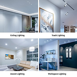 WOWLUMEN Dimmable GU10 LED Light Bulbs, 5000K Daylight MR16 GU10 Bulb Replacement for Recessed Track Lighting, 5W 500LM LED Bulbs 40° Spotlight for Kitchen, Range Hood, Living Room, Bedroom, 6 Pack