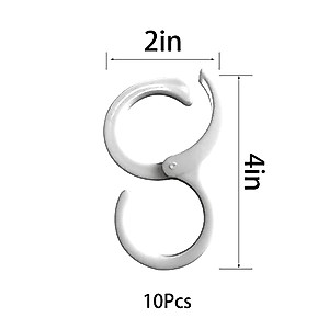 Rrina 10Pcs Windproof Hook, Hanging Hooks, Multi-Purpose Hanging Hooks Hangers,Table Edge Hook,Hook Clip,Hanging Clips Hook