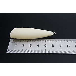 10PCS Unpainted Lure Blanks 5.87g 6.5cm with 6mm Free Fishing Eye Crankbait Baits Simulation Blank Body Clear Hard Baits Trout Salmon Minnow Lure Popper Lures Topwater Freshwater 265