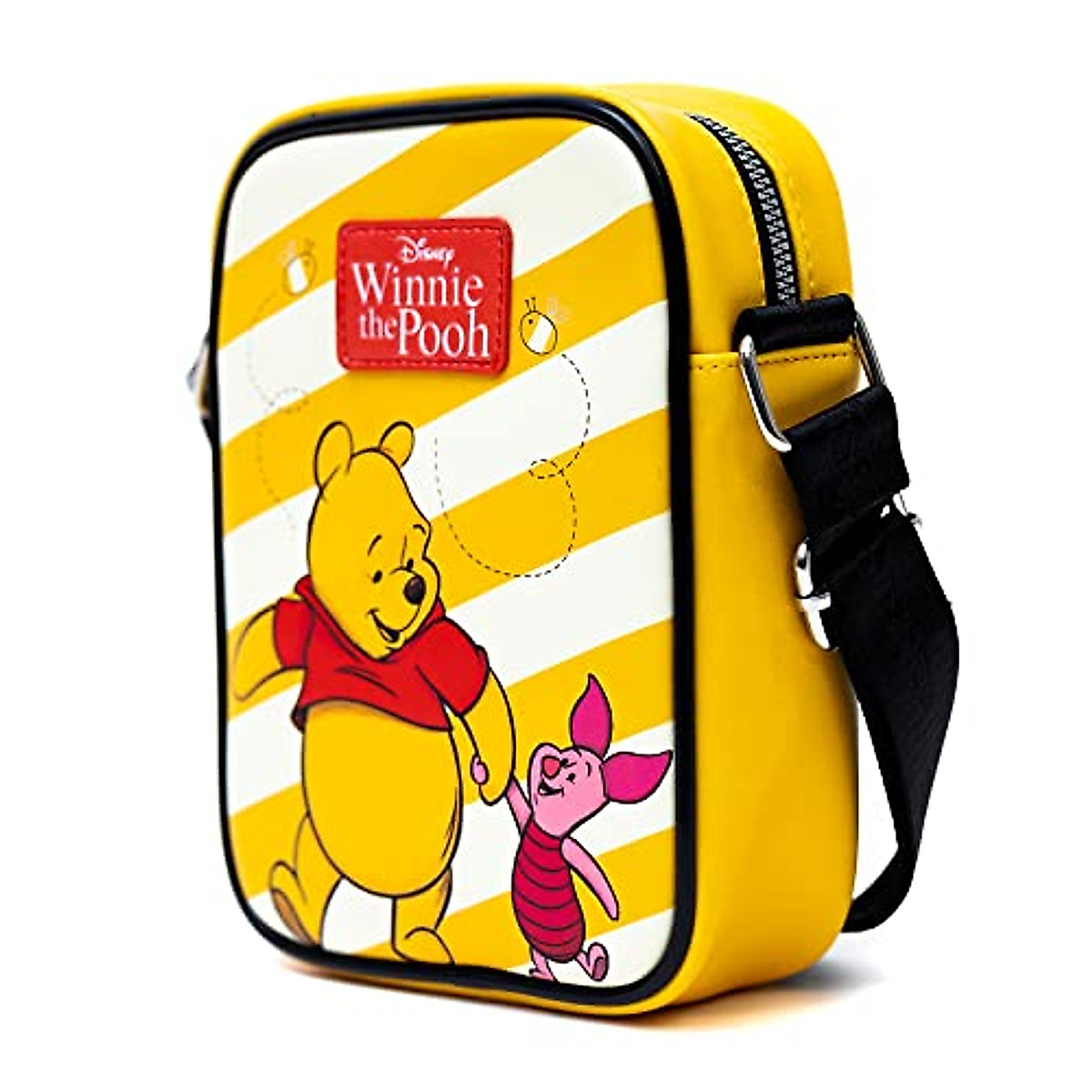 Disney Bag and Wallet Combo, Winnie the Pooh and Piglet Golden Yellow, Vegan Leather