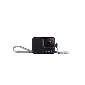 GoPro Sleeve + Lanyard in Blackout (HERO7 Black/HERO7 Silver/HERO7 White/HERO6 Black/HERO5 Black) - Official GoPro Accessory