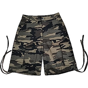 booty shorts for women sexy slutty butt lift Womens Bermuda 7" Shorts Camo Print Elastic Waist Pocketed Casual Shorts Summer Fashion Workout Cargo Shorts for Ladies Army Green 2XL
