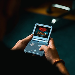 Ostent Full Housing Shell Case Cover Replacement for Nintendo GBA SP Gameboy Advance SP - Color Light Blue