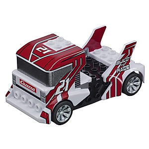 Carrera GO!!! Build 'N Race Electric Powered Slot Car Racing Kids Toy Building Blocks Race Track Set 1:43 Scale, Racing Set 6.9