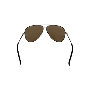 Salvatore Ferragamo Aviator Sunglasses SF131S 067 Gunmetal/Cocoa 60mm 131