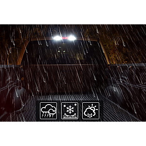 GRAND ORANGE LED New Truck cap Compatible with Topper, Leer, ARE,CENTURY Clear Third Brake Light Mount 3rd Brake Lamps