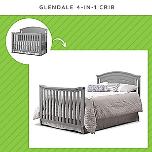 CC KITS Full-Size Conversion Kit Bed Rails for Sorelle Annie Elite, Berkley Classic, Bridgeport, Fairview, Glendale, Kathryn, Lynn, Madrid, Palisades, Petite, Urban and Yorkshire Cribs (Grey)